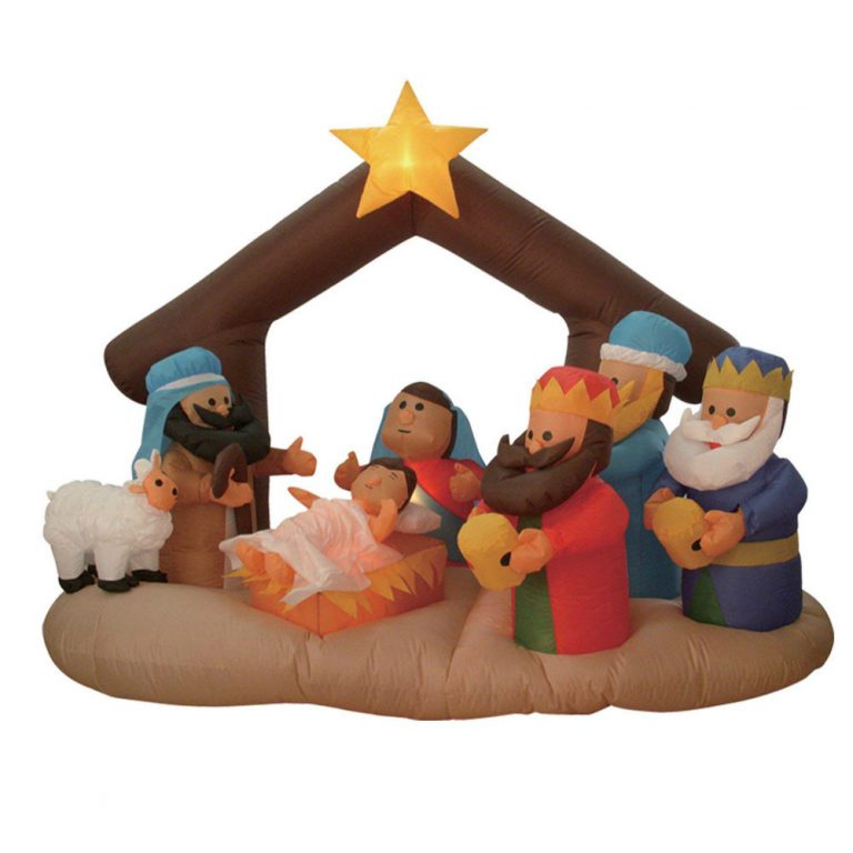 Amazing Christmas Inflatable Nativity Scene Decor for a Wonderful Night ...