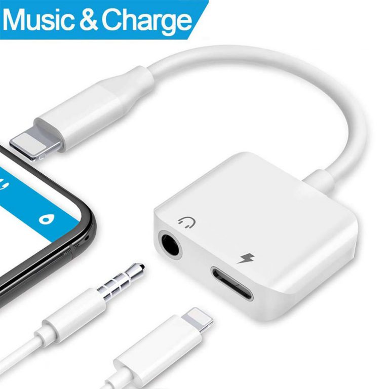 iPhone 2 in 1 Splitter Adapter for Charging and Audio Port - Viral Gads