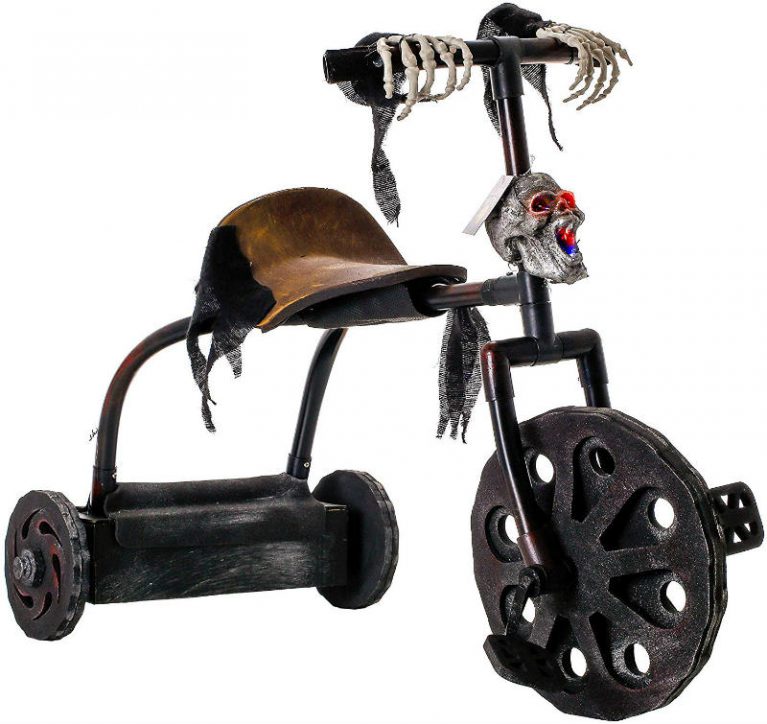 Speaking Skeleton Tricycle Prop for a Scary Ride - Viral Gads