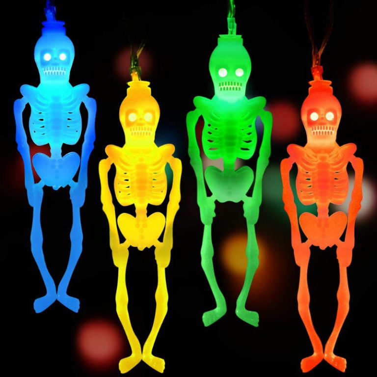Skeleton String Halloween Lights to Light Up Your House - Viral Gads