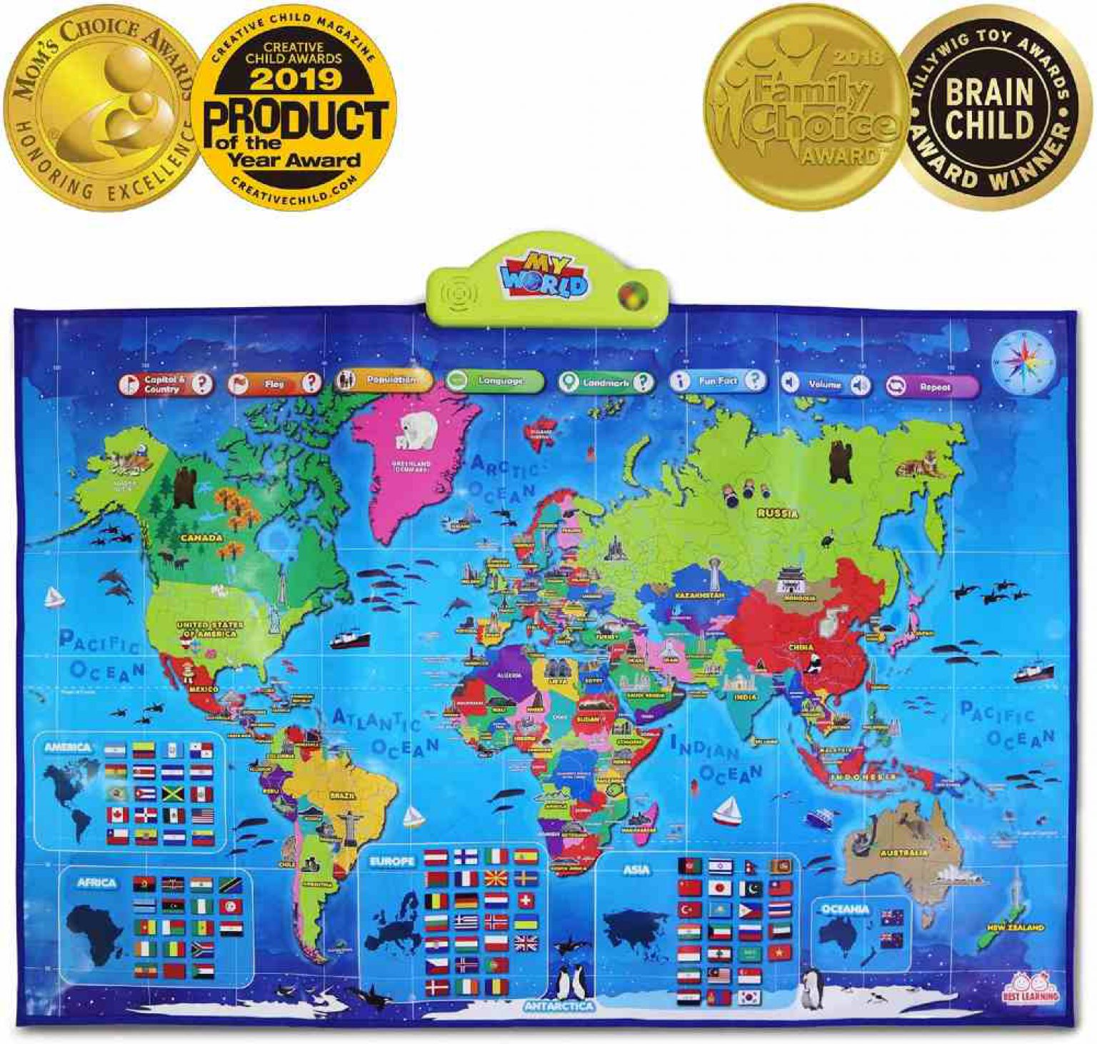 I-Poster World Interactive Map for Great Learning - Viral Gads